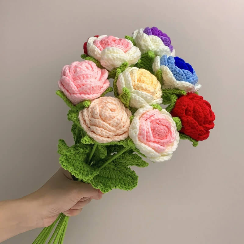 Crochet Bouquet of Flowers | Crochet Rose